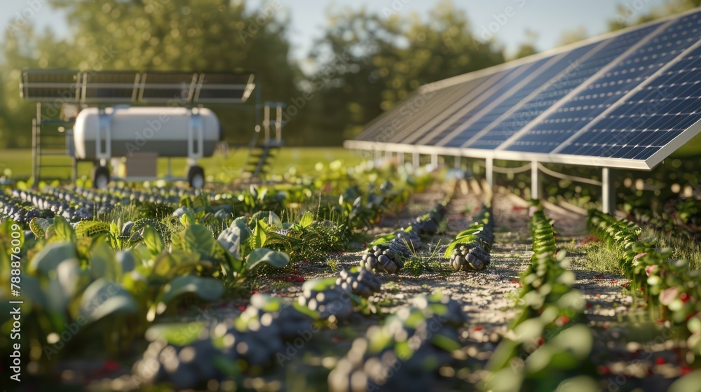Solar-powered equipment harnesses renewable energy to power farm ...