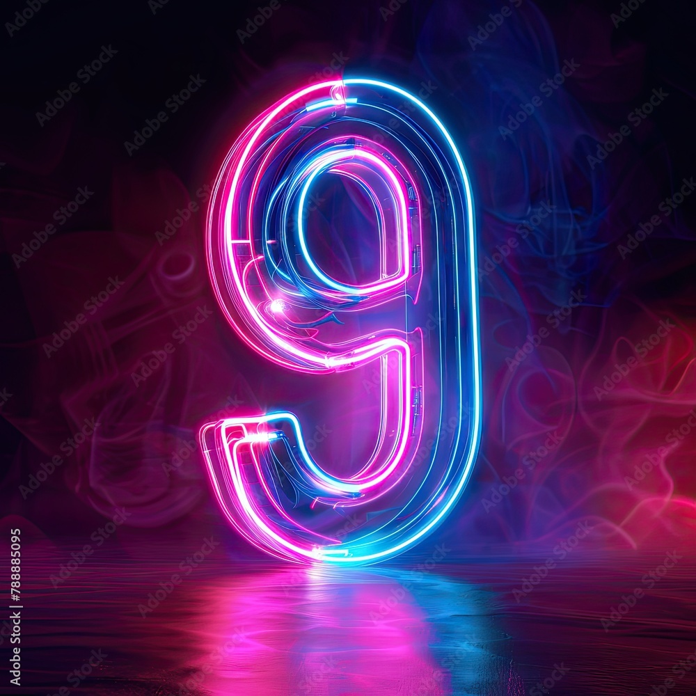 3D design of the number 3D design of the number