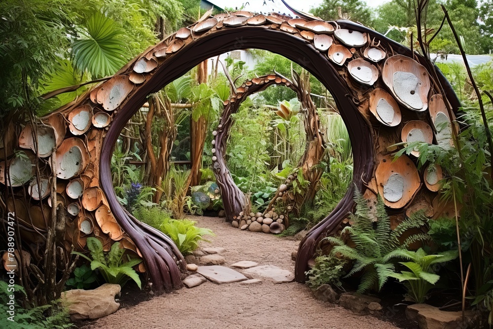 Avant-Garde Sculpture Garden Ideas: Organic Forms Garden Gate ...