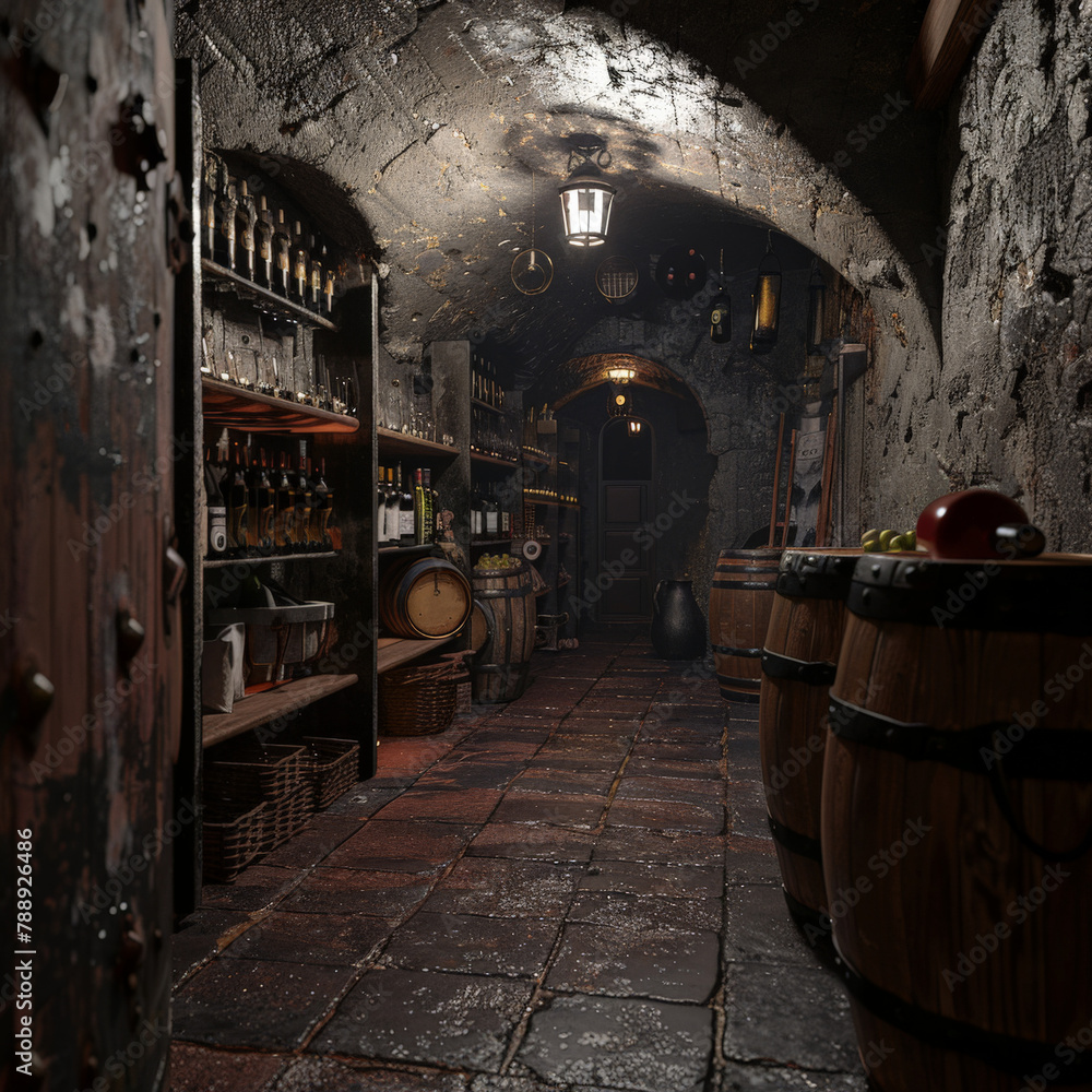 cellar, architecture, arch, old, church, stone, building, arches, light ...