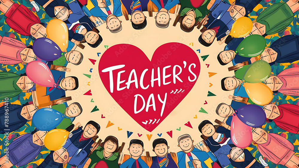 World Teacher's day template design and happy teacher's day, 7 may ...
