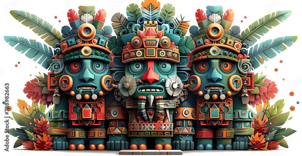 Tolteca god Tlahuizcalpantecuhtli (The god of the morning star Venus ...