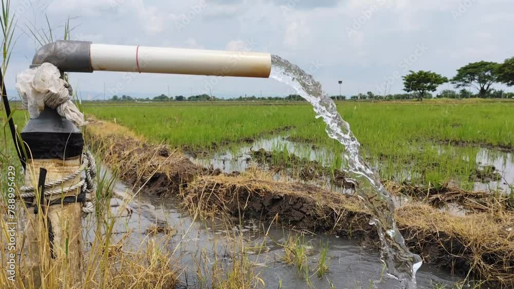 Irrigation of rice fields using pump wells with the technique of ...