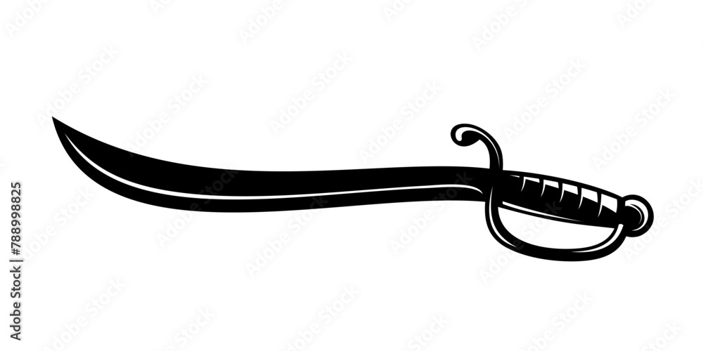 Vector silhouettes of flat-designed Arabian, pirate, and executioner ...