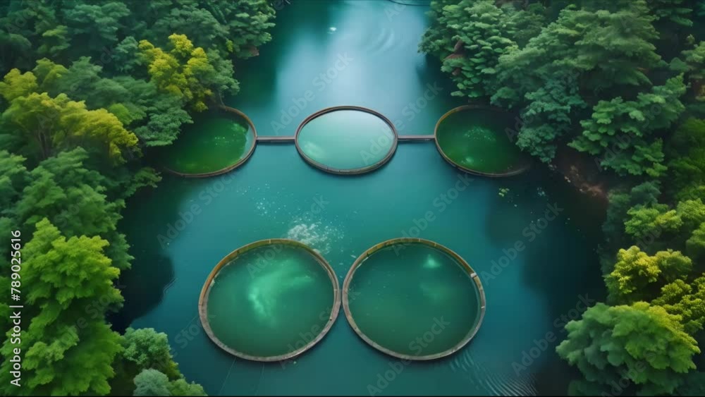 Sustainable Water Management Amidst Greenery. Concept Water ...