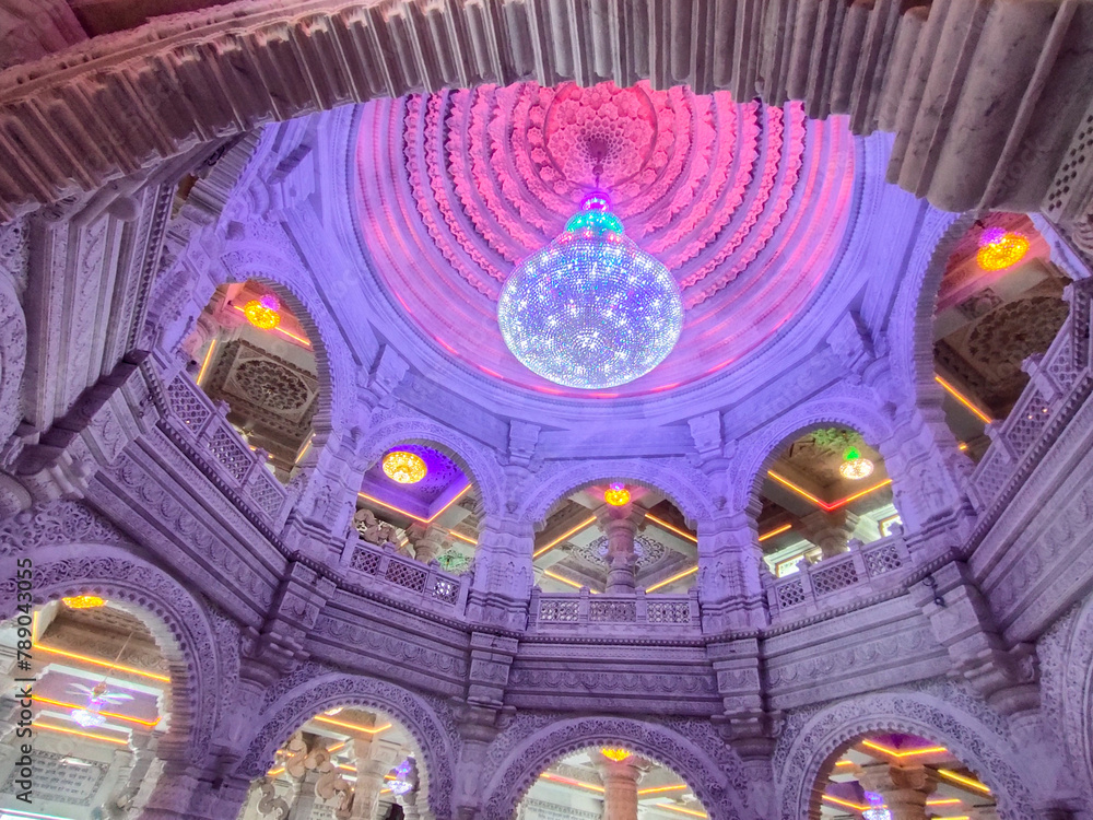 Mathura, Uttar Pradesh, India. Very famous Hindu Temple- Prem Mandir ...