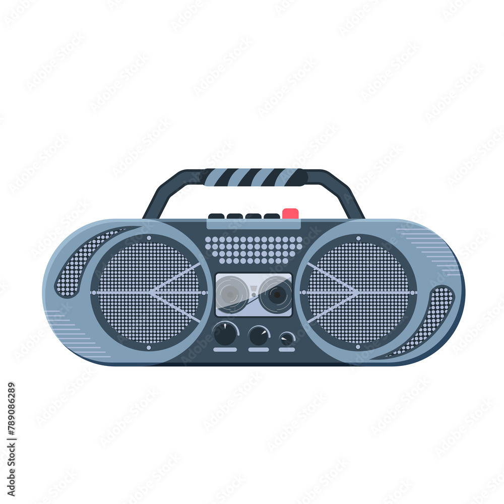 PNG, Icons of retro music player isolated on white background. Old ...