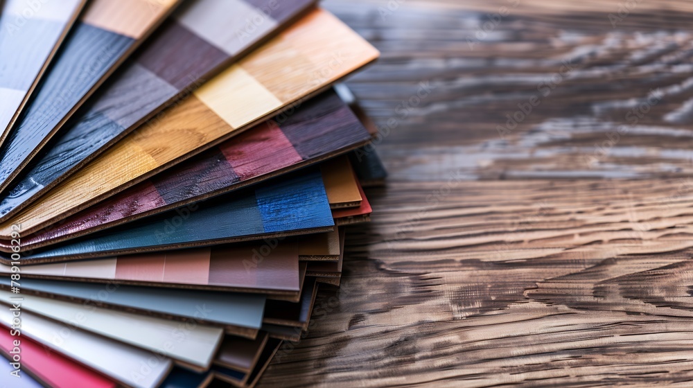 Color palette guide catalog with colour swatches Wooden flooring and ...