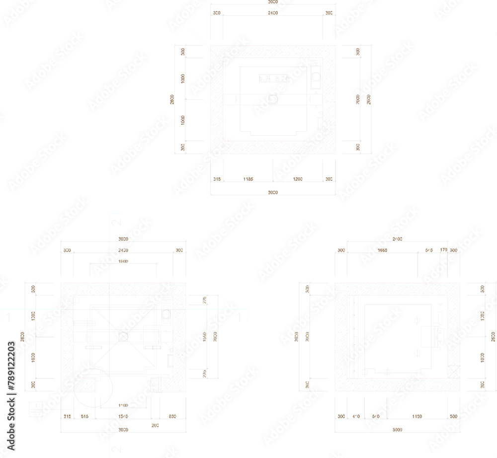 vector image of detailed architectural design of a multi-storey ...