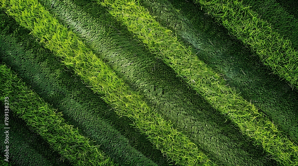 Closeup green grass natural greenery texture of lawn garden Stripes ...