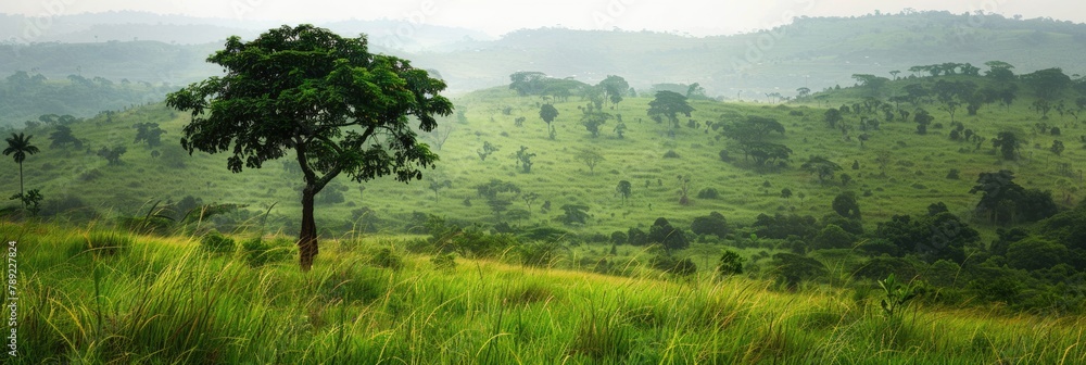 Serene Landscapes of Green Gabon: Exploring the Majestic Trees, Lush ...