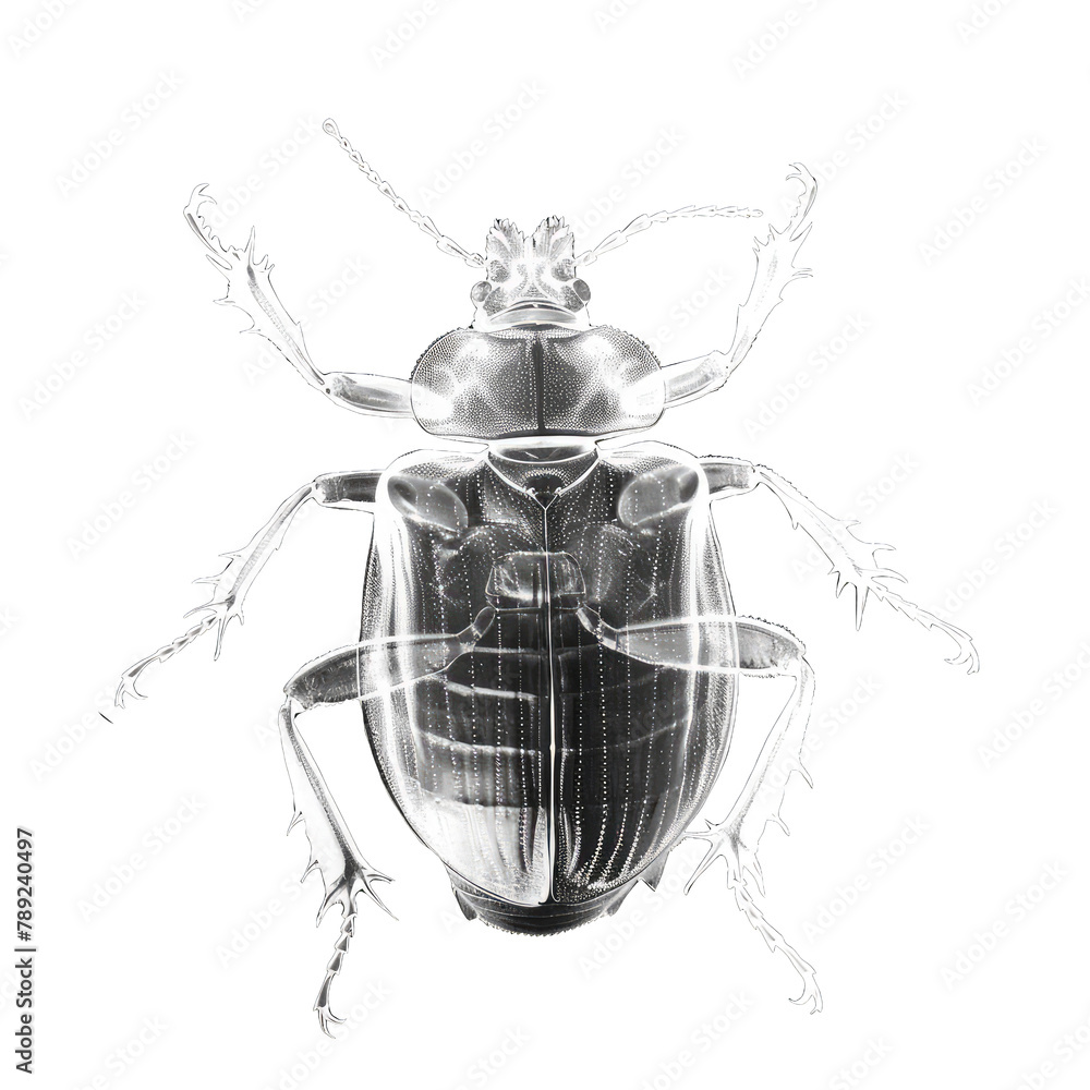 X-ray bug png object. Aesthetics of X-rays. Generative AI Stock ...