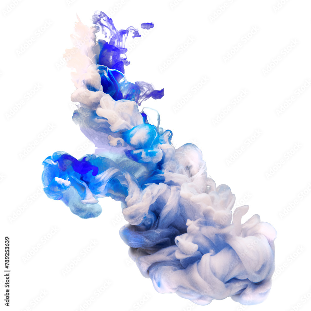 Gradient blue color png smoke element Stock Illustration | Adobe Stock