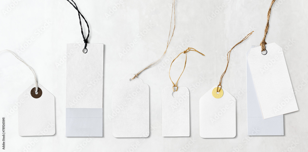 Paper price tag png mockup set Stock Illustration | Adobe Stock