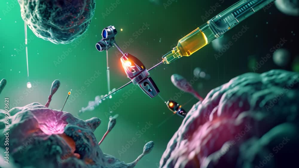 This computer-generated Video depicts a futuristic sci-fi scene with ...