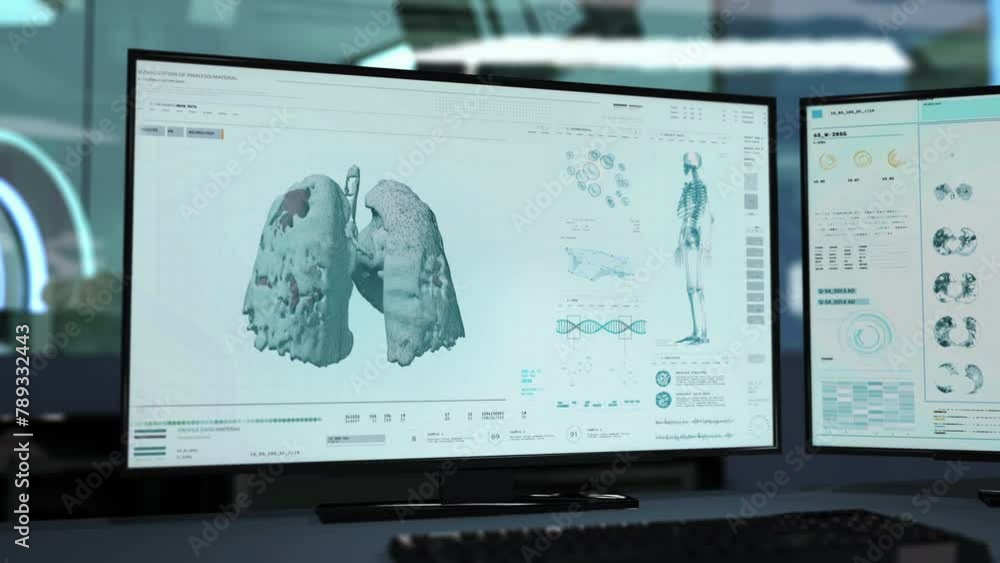 Advanced Analysis Of Lung Cancer In Futuristic Organ Scanner Interface ...