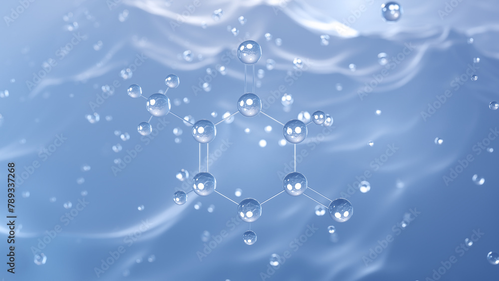 Thymine Molecular Structure 3d Model Molecule Nucleobases Structural Chemical Formula View