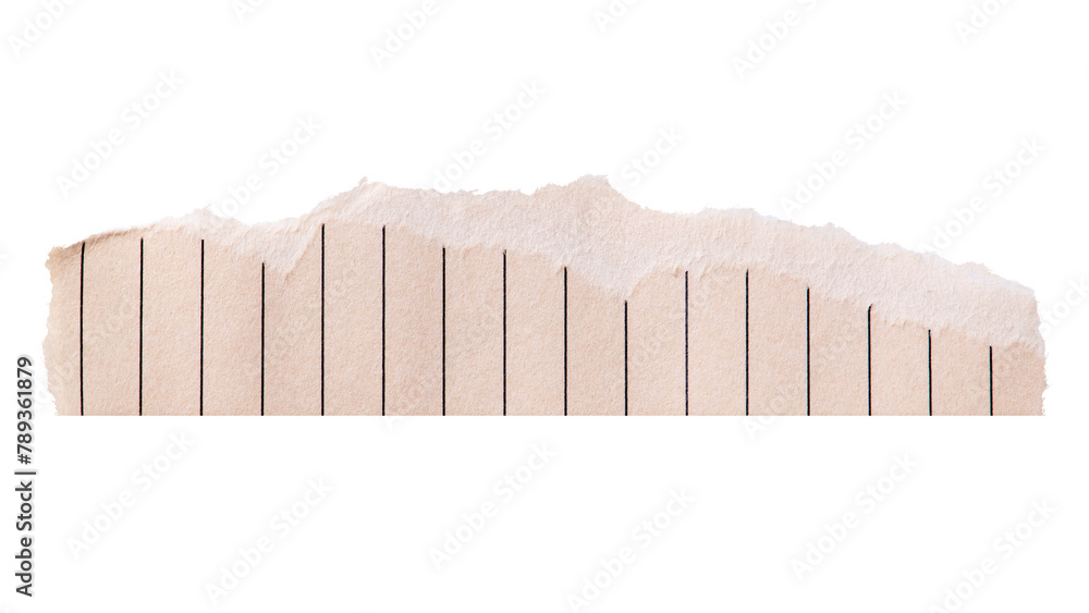 Ripped lined paper png sticker, transparent background Stock Photo ...