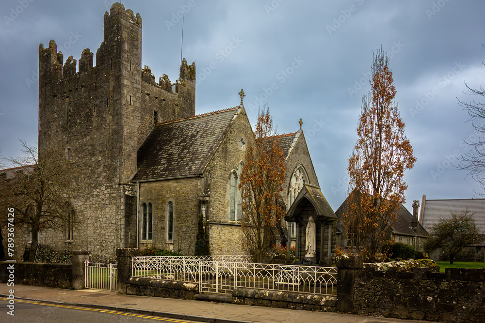 Holy Trinity Abbey Church in Adare, County Limerick, Ireland. Medieval ...