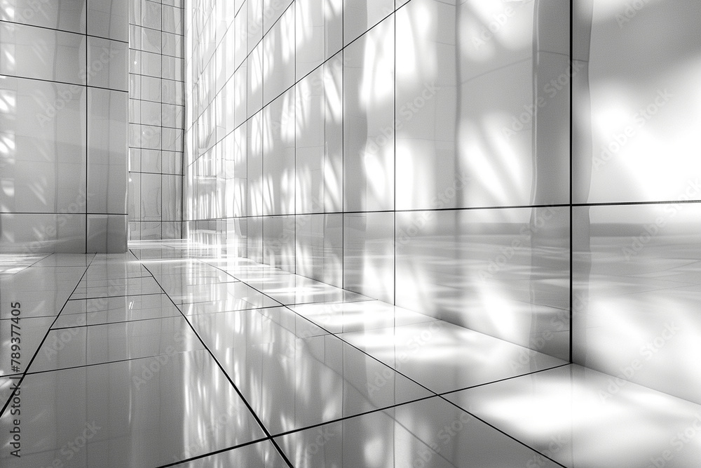 A minimalist background with a subtle grid pattern in shades of gray ...