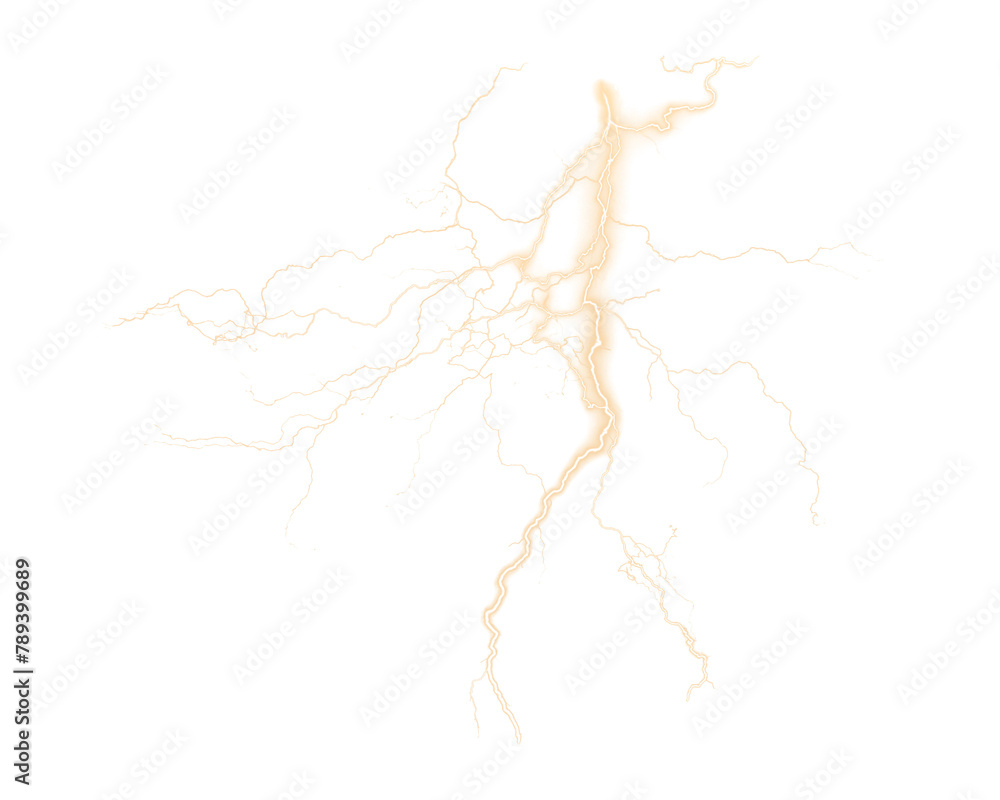 Lightning png sticker, weather image, transparent background Stock ...