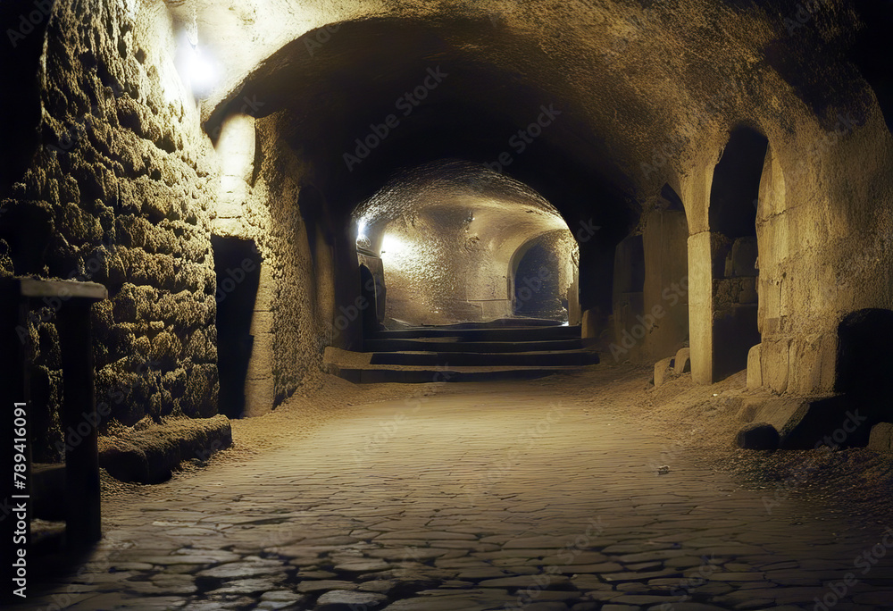 castle cellar underground old Scary tunnel gaol scarey dungeon ancient ...