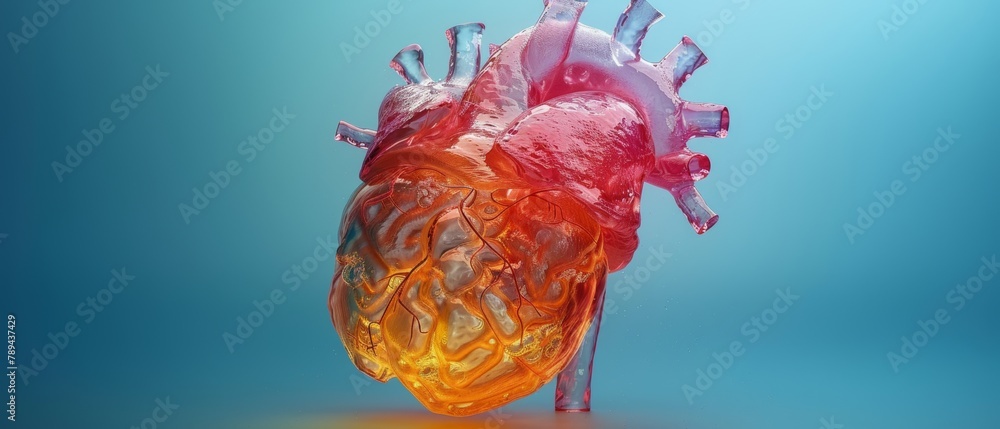 Isolated white background with modern symbol of heart organ Stock ...