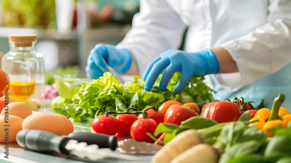 Nutritional Scientists Conducting In-depth Analysis of a Balanced Meal ...