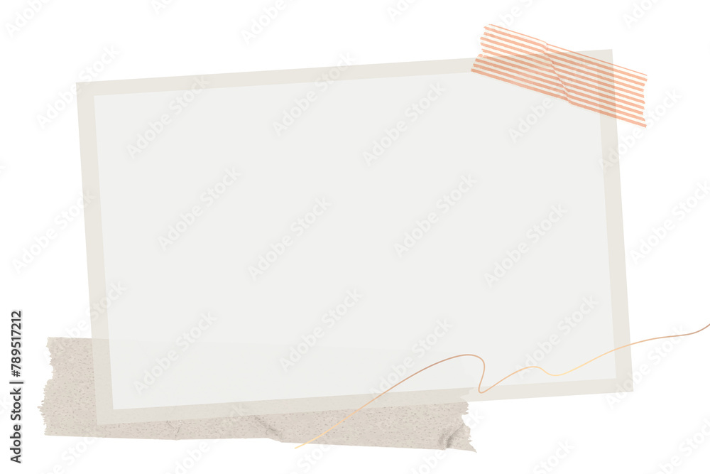 Png frame earth tone transparent in paper texture Stock Illustration ...