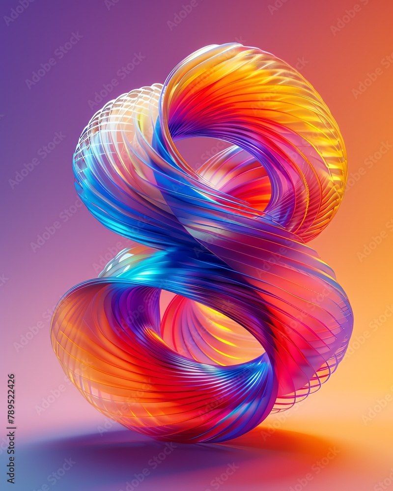 Create a mesmerizing digital rendering of a Rear view Slinky ...