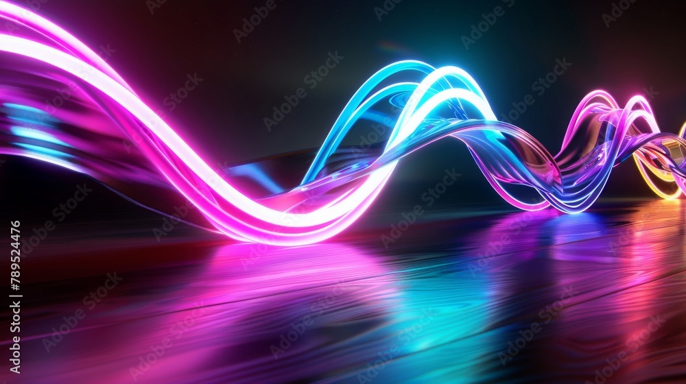 endless 3d animation, abstract geometric background of infinity symbol ...