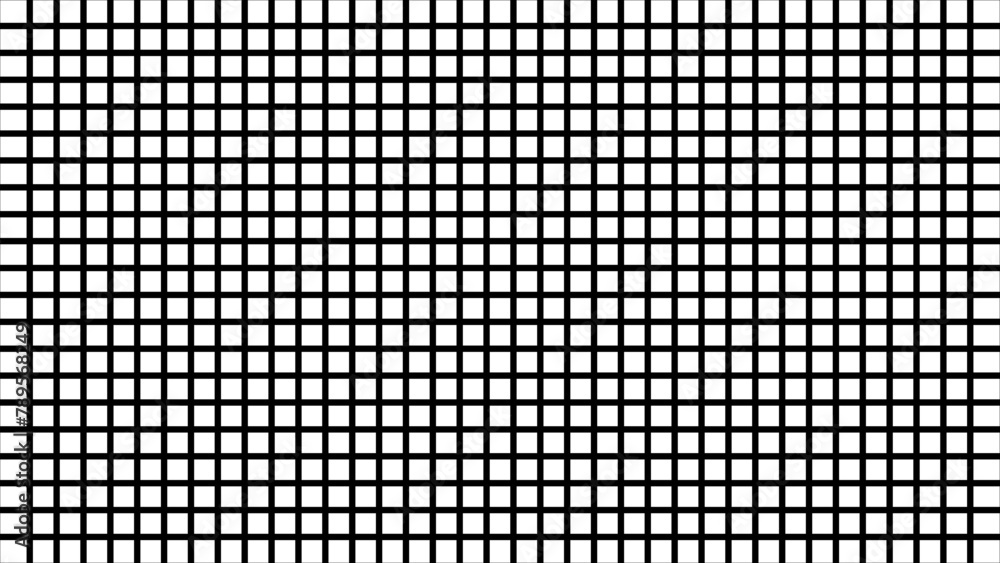 Black and white grid pattern. Monochromatic square grid. Abstract ...