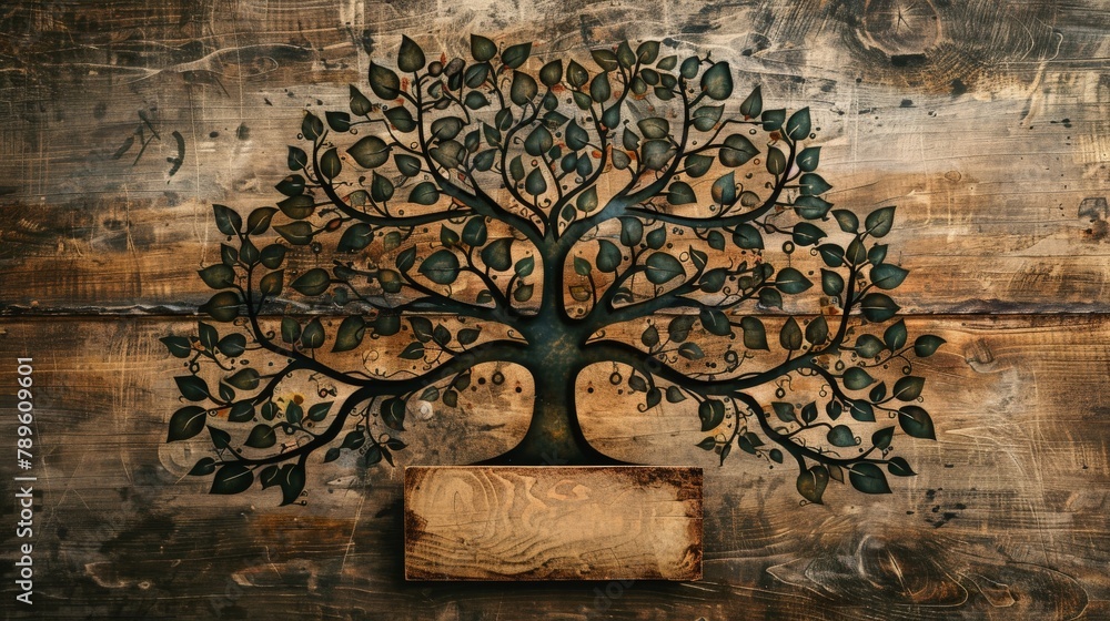 Ilustrace „A family tree, also called a genealogy or a pedigree chart ...