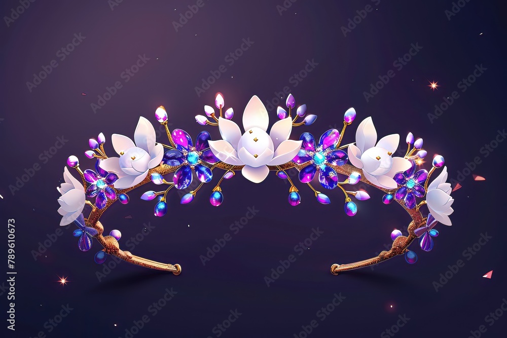 Adorned with shimmering moonstones and delicate star sapphires, the ...