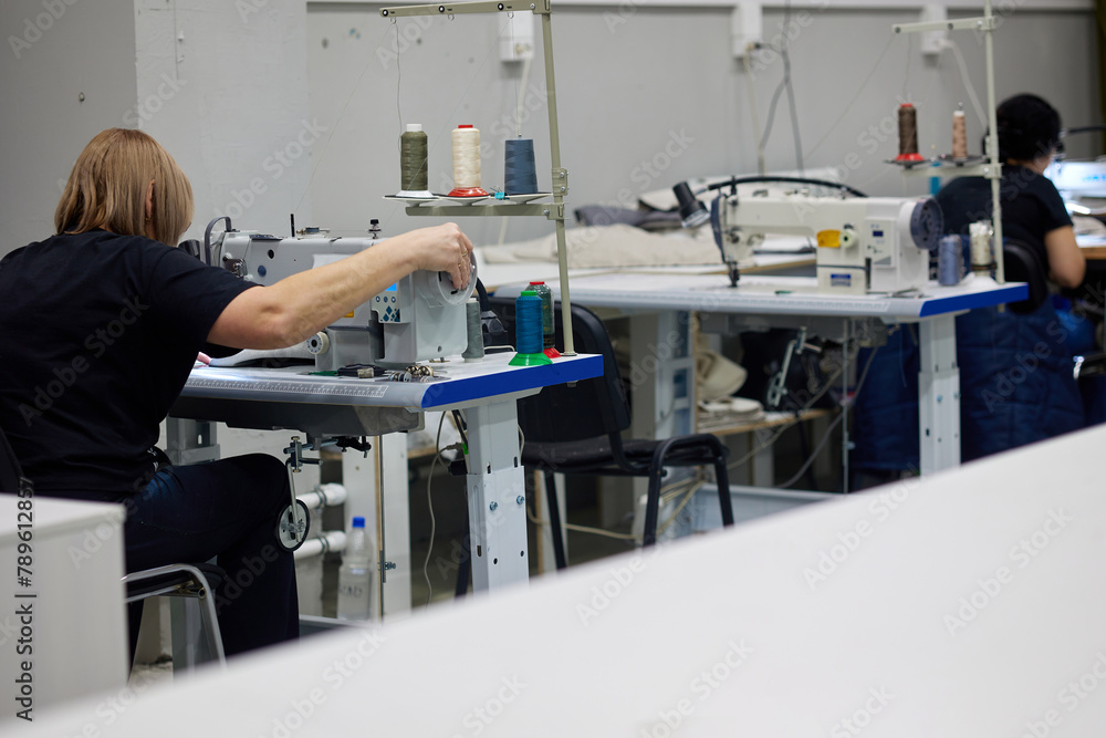 Professional sewing machines for sewing in a manufacturing plant ...