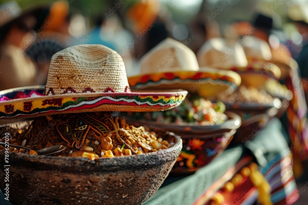 Cinco de mayo history. Cinco de mayo traditional food. Photo shows the ...
