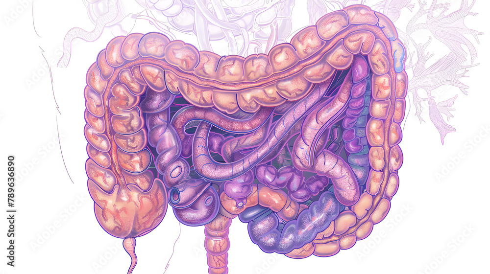 Comprehensive Illustration of the Digestive System: A Visual Guide to ...