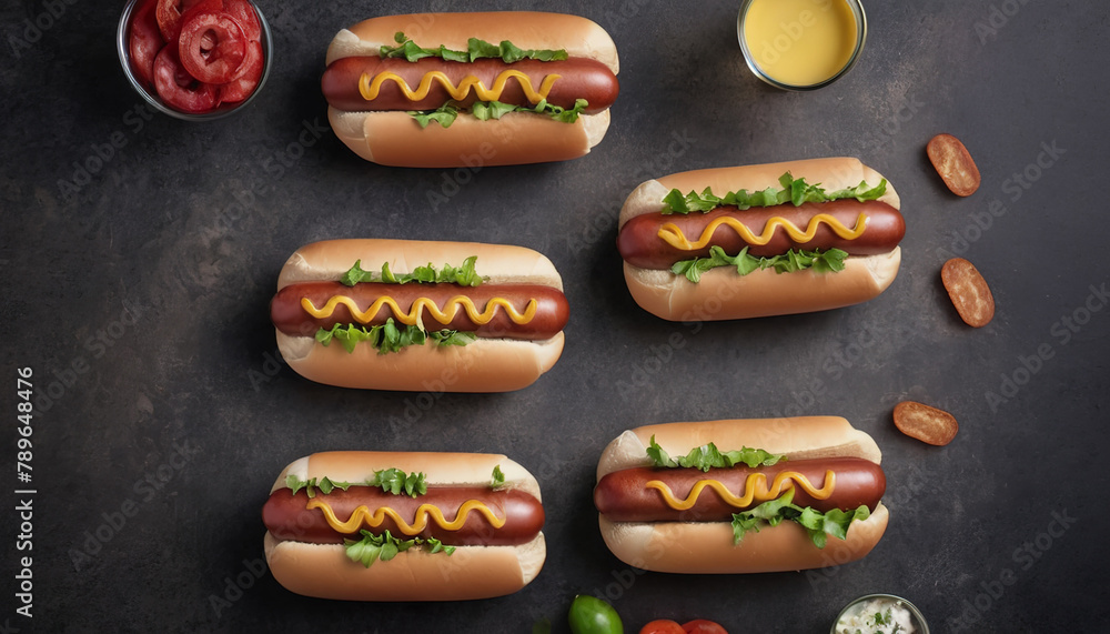 national Hot dog Day, festive dishes for a summer party with hot dogs ...