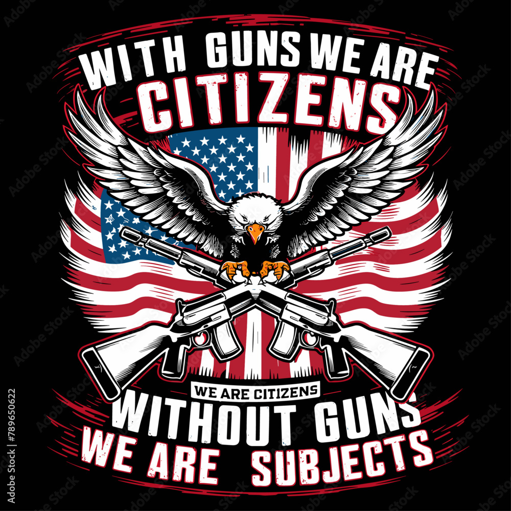 4th of July 2024 illustration, independence day with guns we are ...