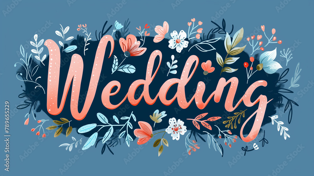 Inscription on the card - wedding day, wedding ceremony, wedding ...