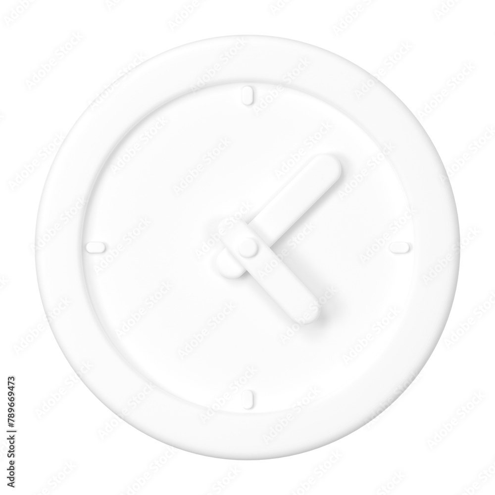 Office clock png 3D clipart, business symbol on transparent background ...
