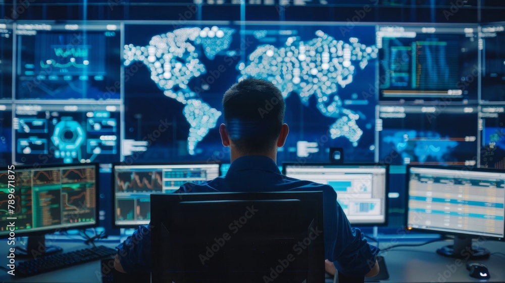 Professional IT Technical Support Specialists and Software Programmer Working on Computers in ...