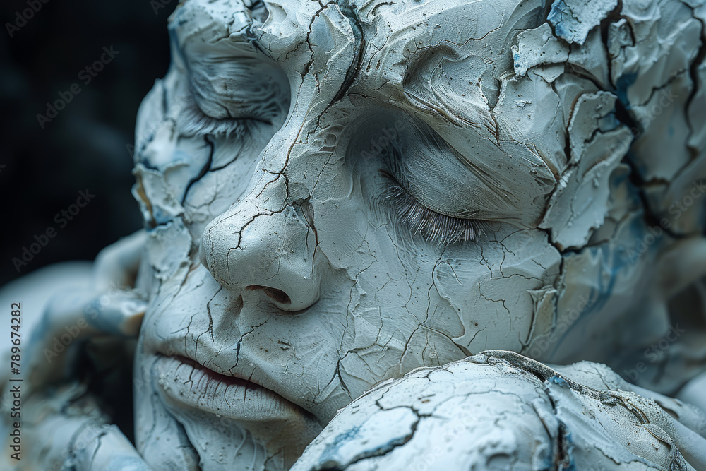 A symbolic portrayal of chronic pain, symbolizing the enduring struggle ...