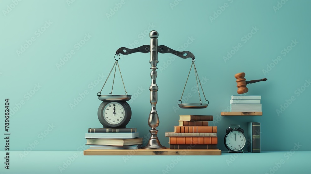 Foto de Highconcept CGI image of a vintage scale with objects ...