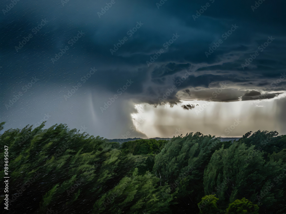 Clima de tormenta, concepto de cambio climático Stock Photo | Adobe Stock