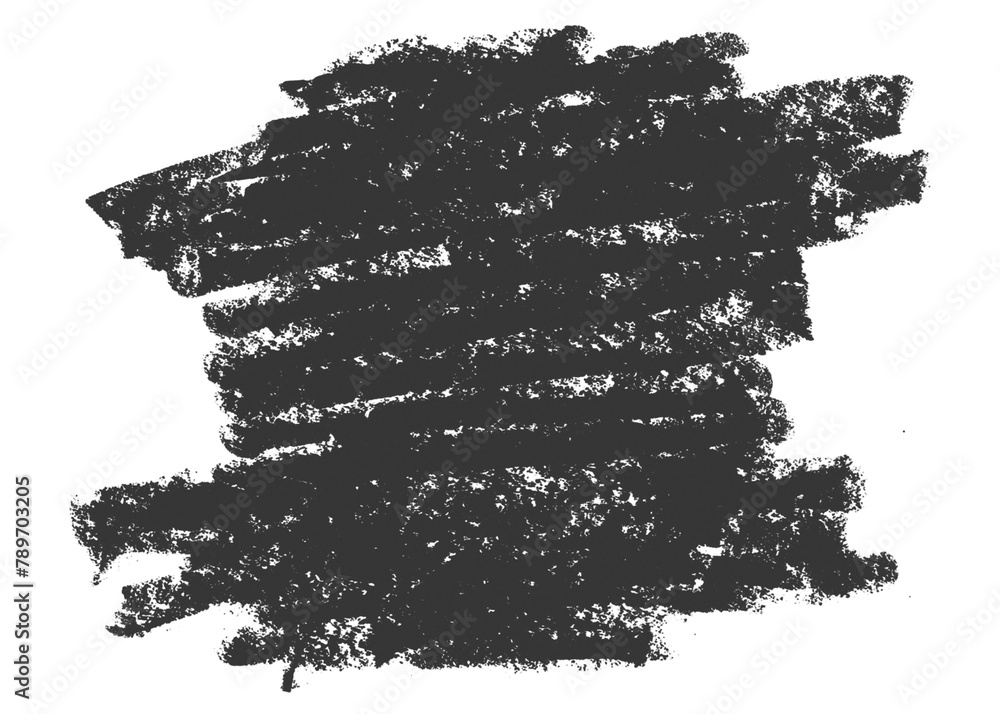 Wax crayon png stroke texture clipart, black design on transparent ...