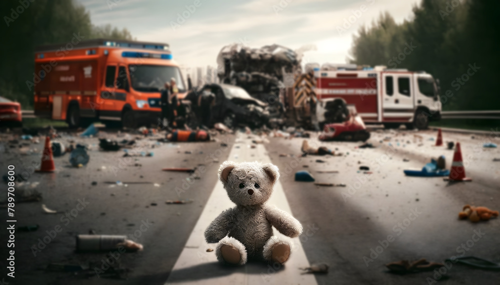 Shattered Innocence: A Teddy Bear of a Child, Echoing the Tragic ...