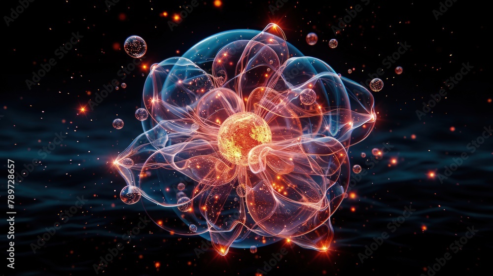Subatomic Hydrogen. Visualization of Hydrogen's Atomic Structure ...