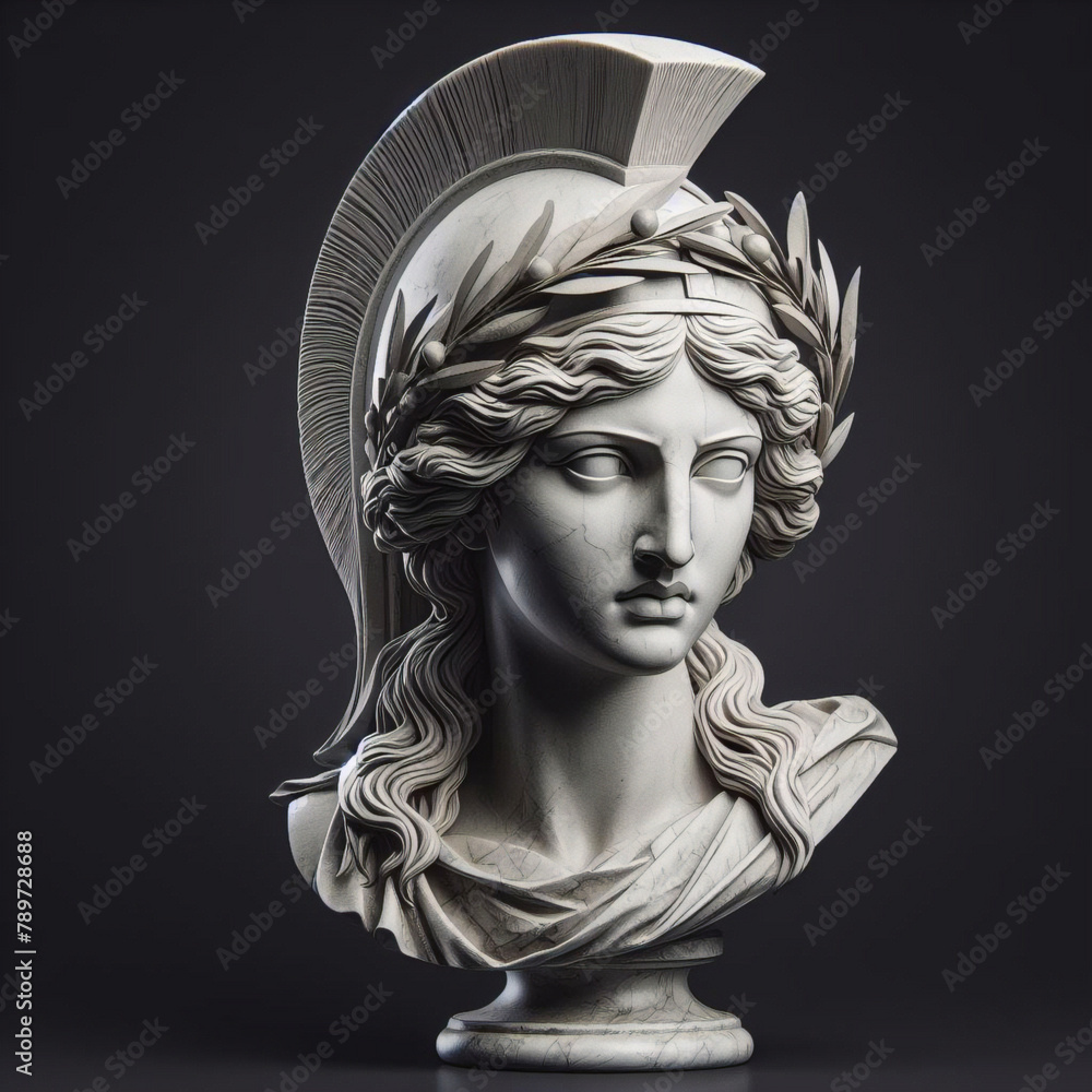 Athena marble statue, the ancient goddess of science and knowledge ...