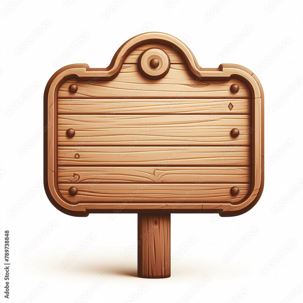 Blank empty wooden rustic signage sign board signpost post wood on ...